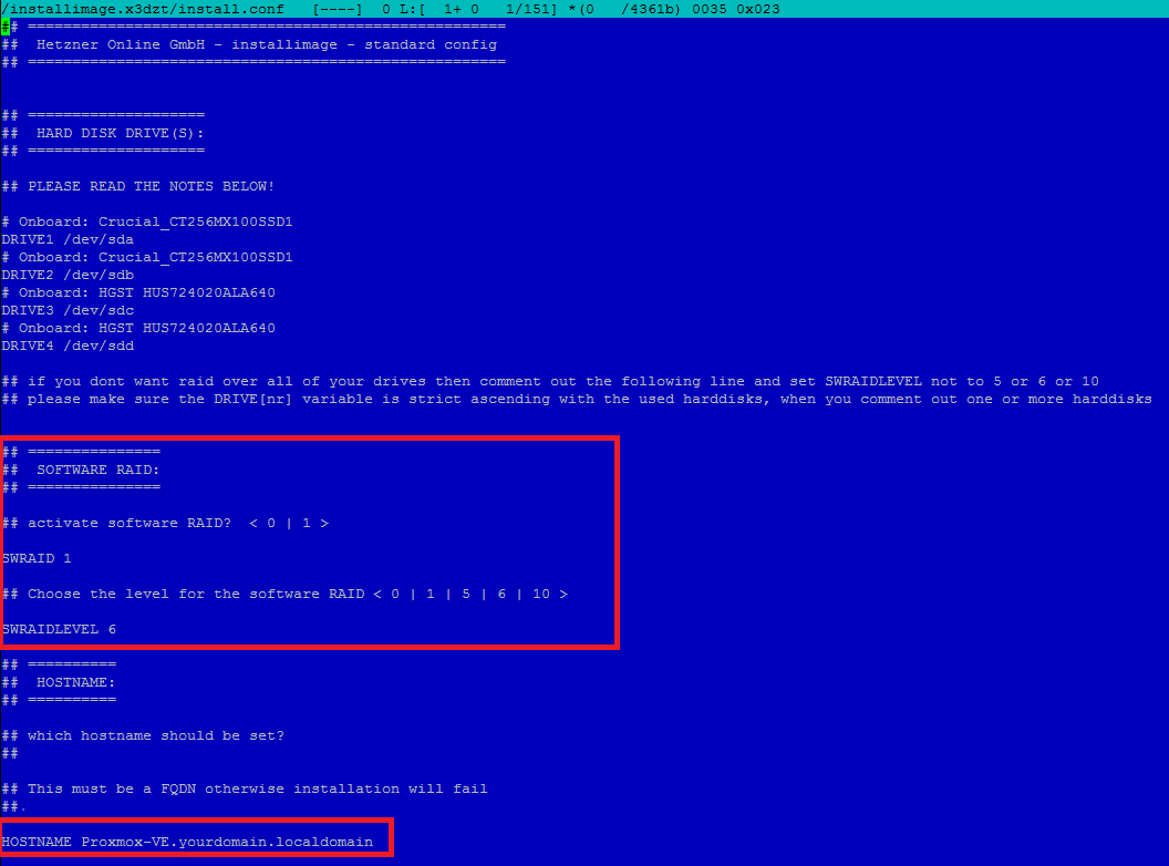Hetzner: Installation von Proxmox auf einem Dedicated Server ... Hetzner: Installation von Proxmox auf einem Dedicated Server ...