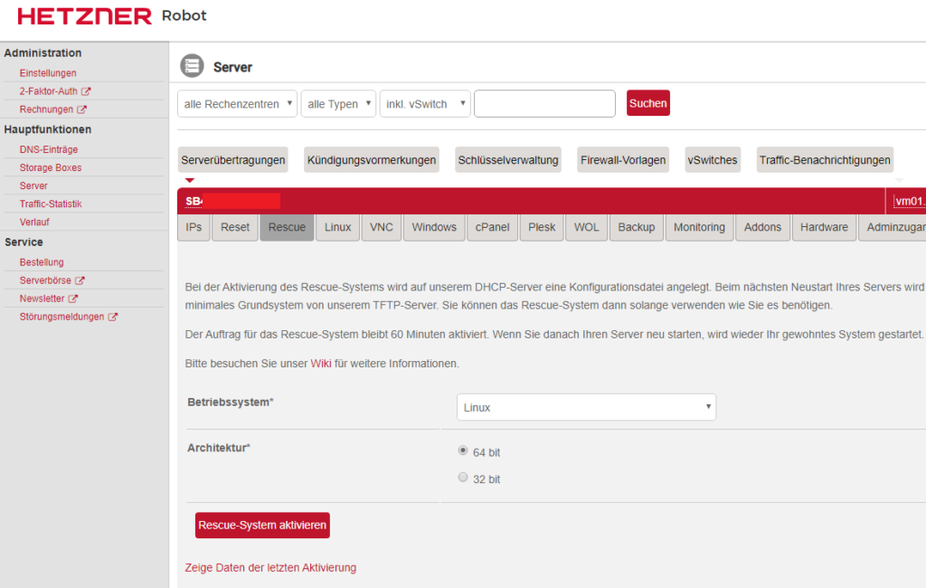 Hetzner: Installation von Proxmox auf einem Dedicated Server ... Hetzner: Installation von Proxmox auf einem Dedicated Server ...